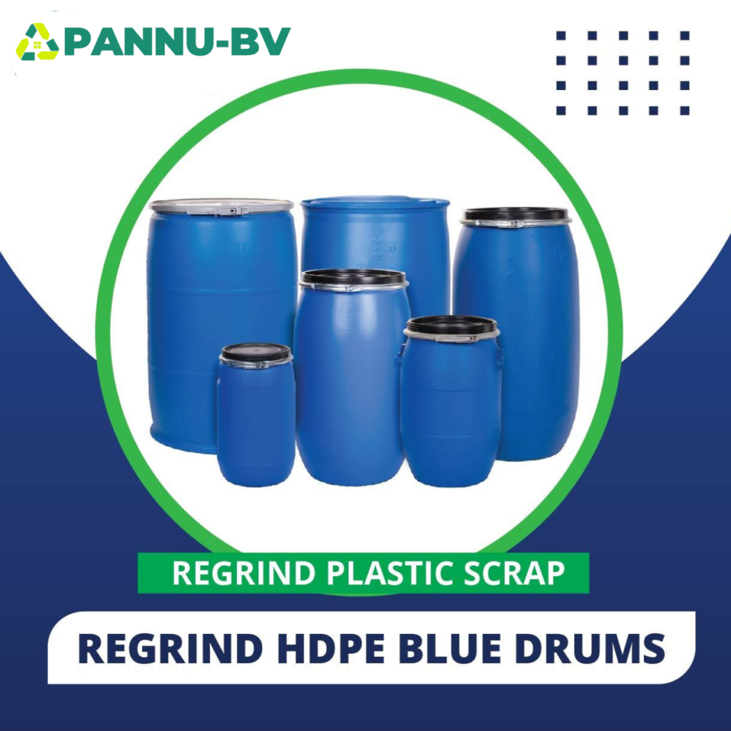 Regrind HDPE Blue Drums – Pannu BV Regrind HDPE Blue Drums – Pannu BV